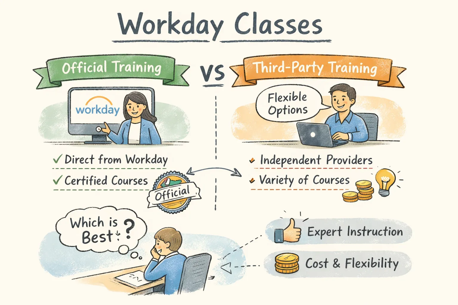Workday Classes: Official vs Third‑Party Training Guide - CloudShine